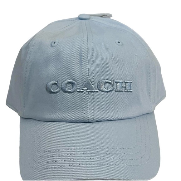 Coach | Accessories | Coach Embroidered Baseball Cap Light Blue | Poshmark